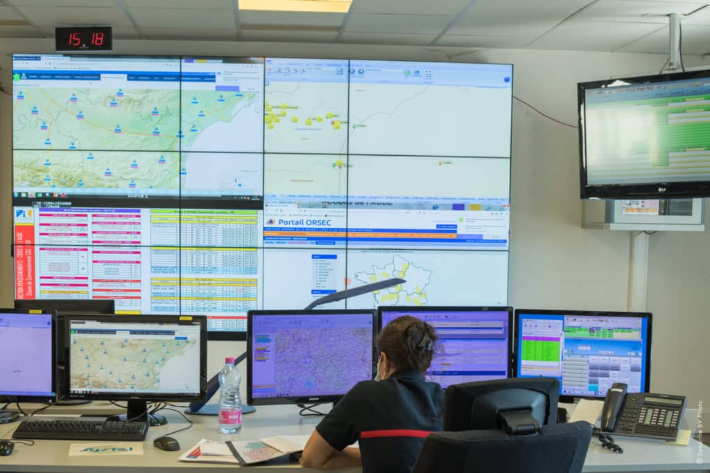 Visite des coulisses du CTA-CODIS - SDIS11